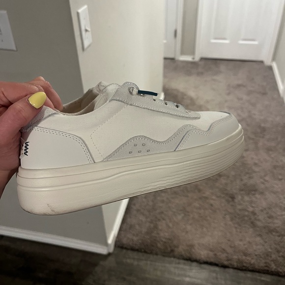 Hey Dude | Shoes | Hey Dude Cream Platform Sneakers | Poshmark